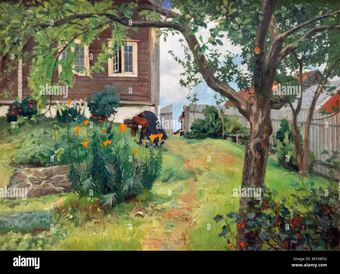 Gerhard Munthe - Farm in Numedal, Norway (1897 Stock Photo - Alamy
