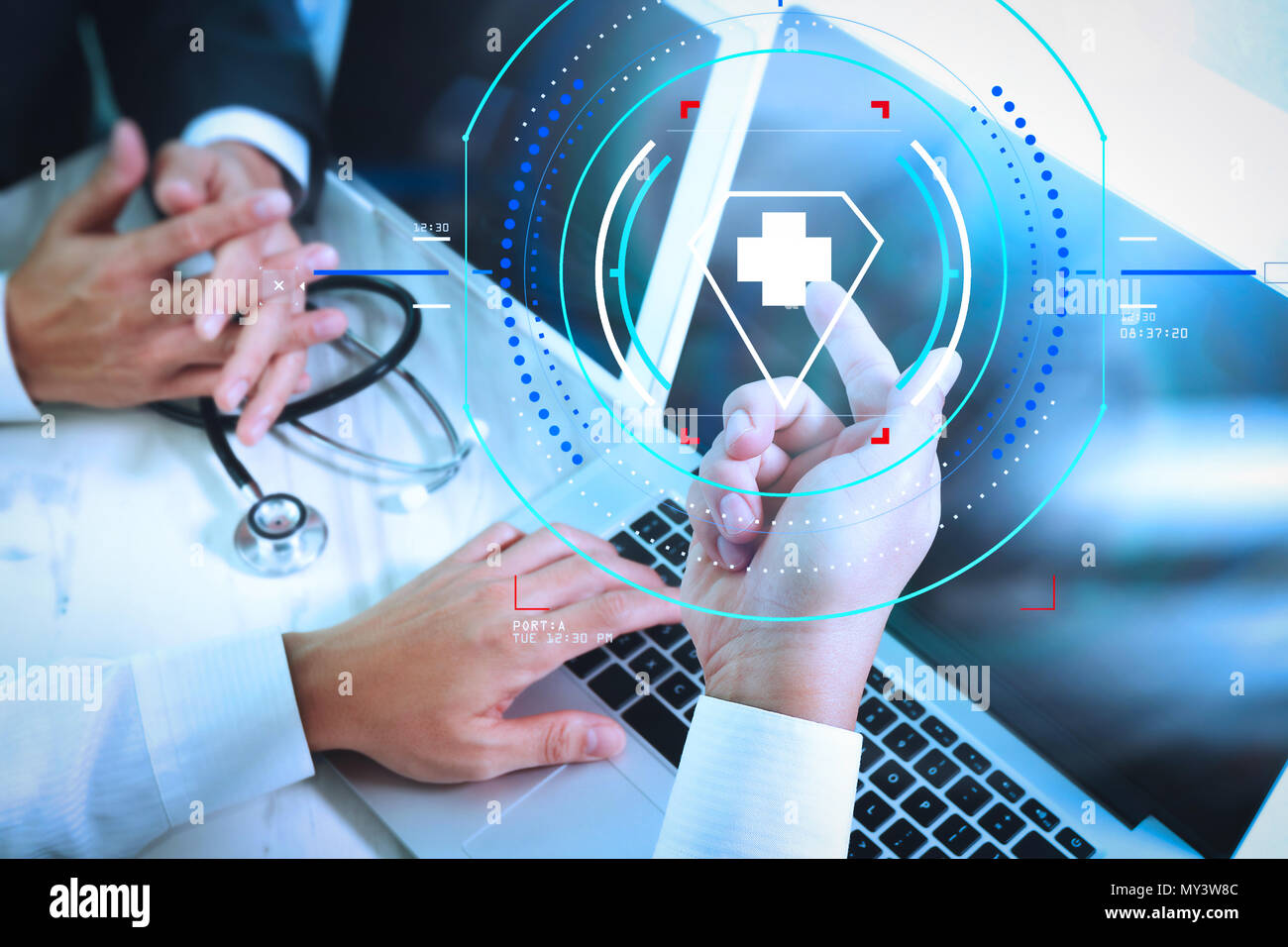 Circular digital interface eye hi-res stock photography and images - Alamy