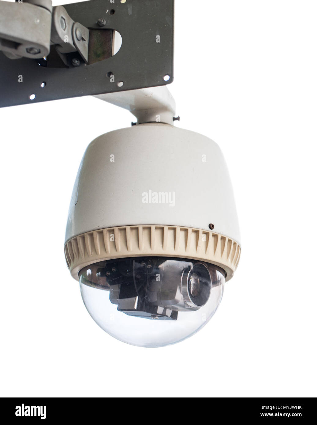 CCTV Camera on white isolated background Stock Photo - Alamy