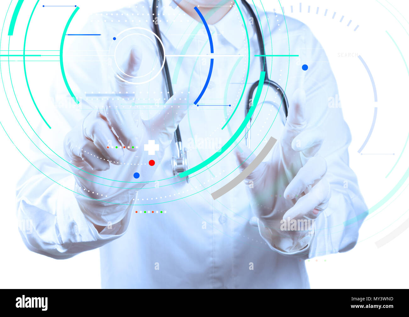 Accurate diagnosis appropriate treatment medical concept.senior doctor ...