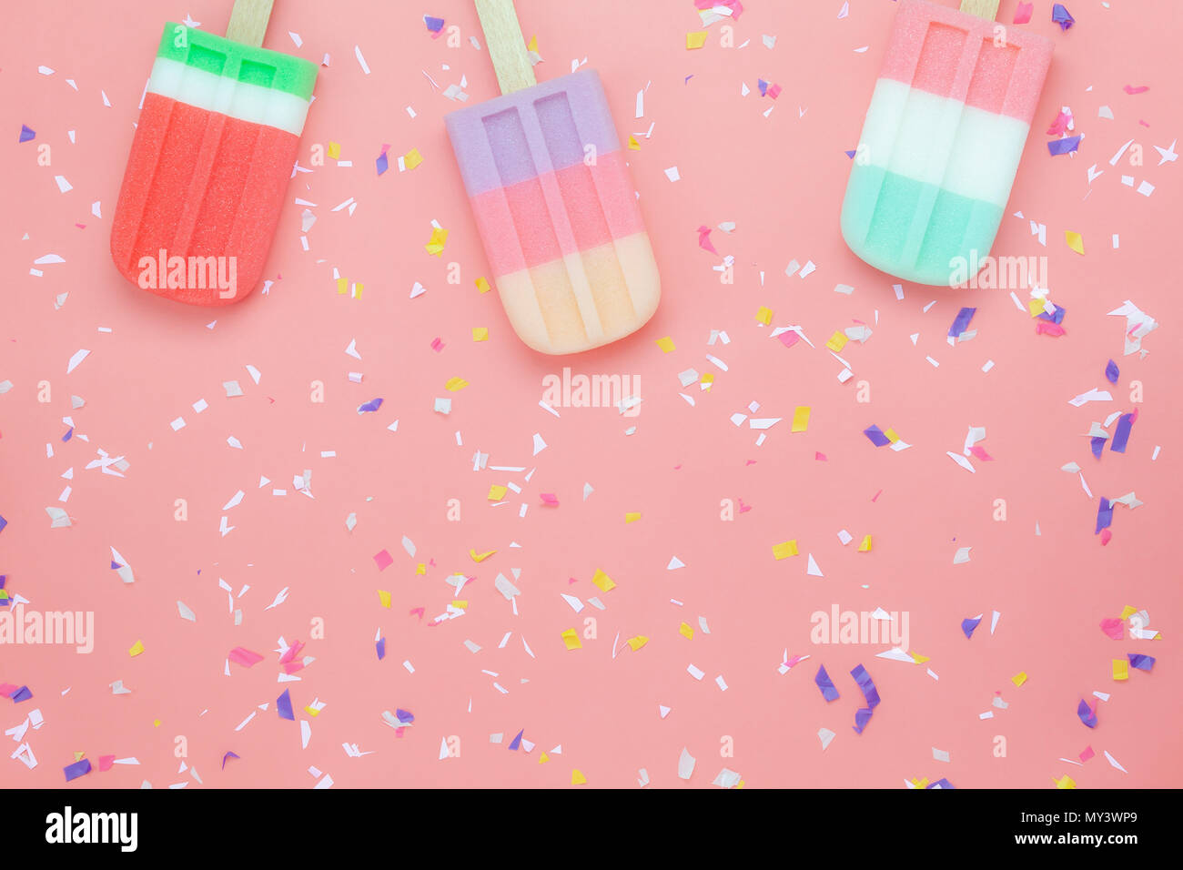 Table top view aerial image of food for summer holiday background ...