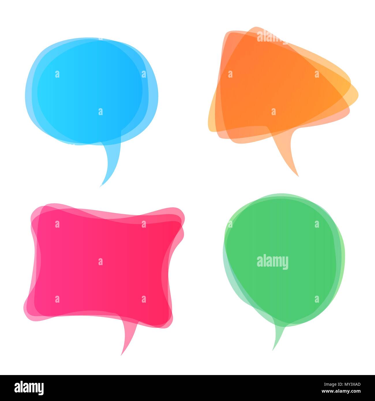 Speech bubbles icon. Dialog box info Stock Vector Image & Art - Alamy