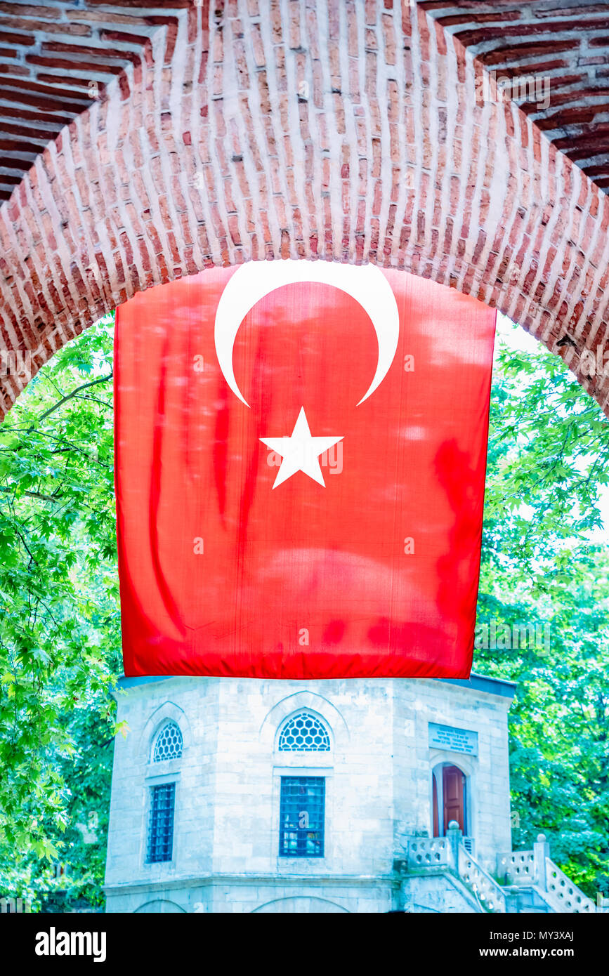 Gate,Entrance of historical Koza Han(Silk Bazaar) in Bursa,Turkey Stock ...