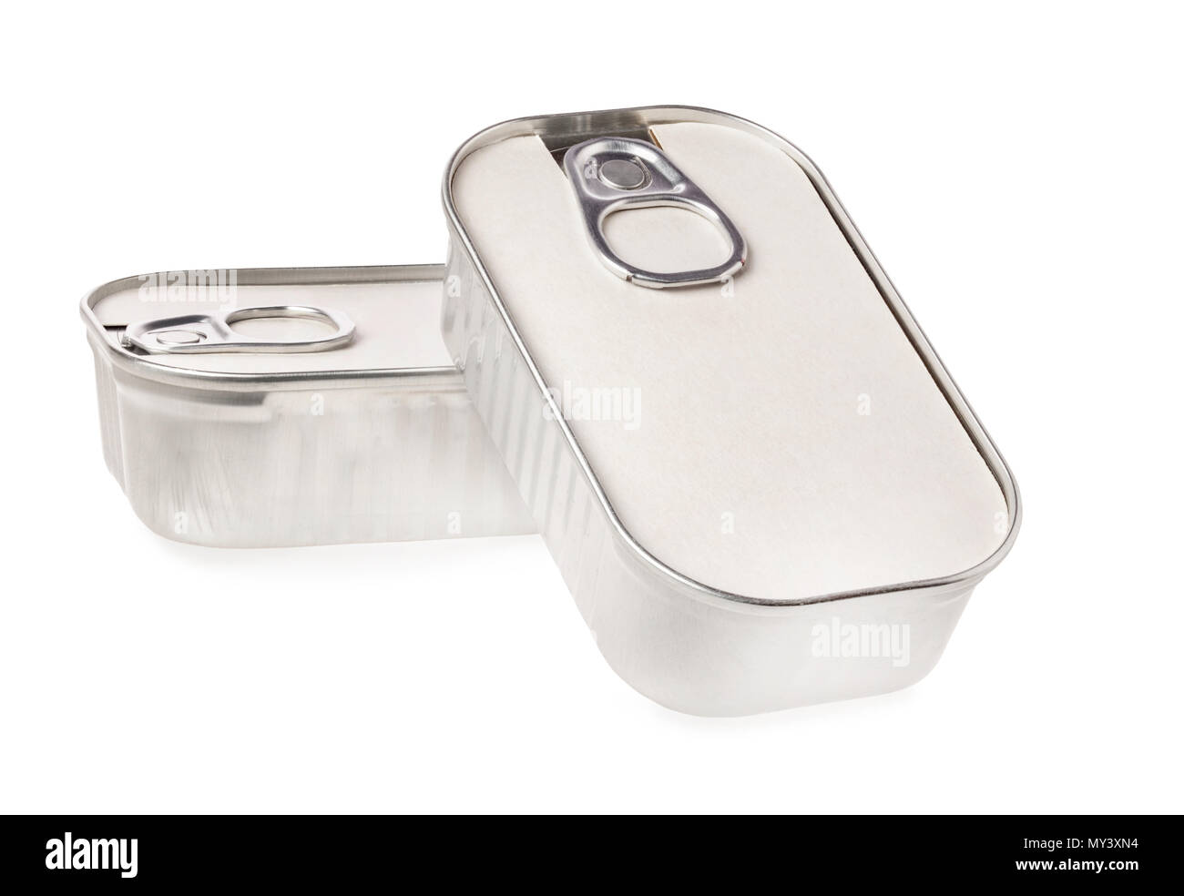 Tin can for new design Isolated on white background with clipping path ...