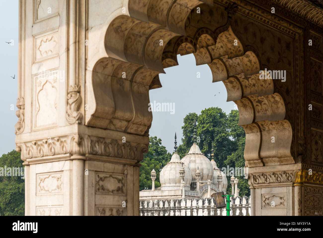 inside the red fort complex in dehli Stock Photo - Alamy
