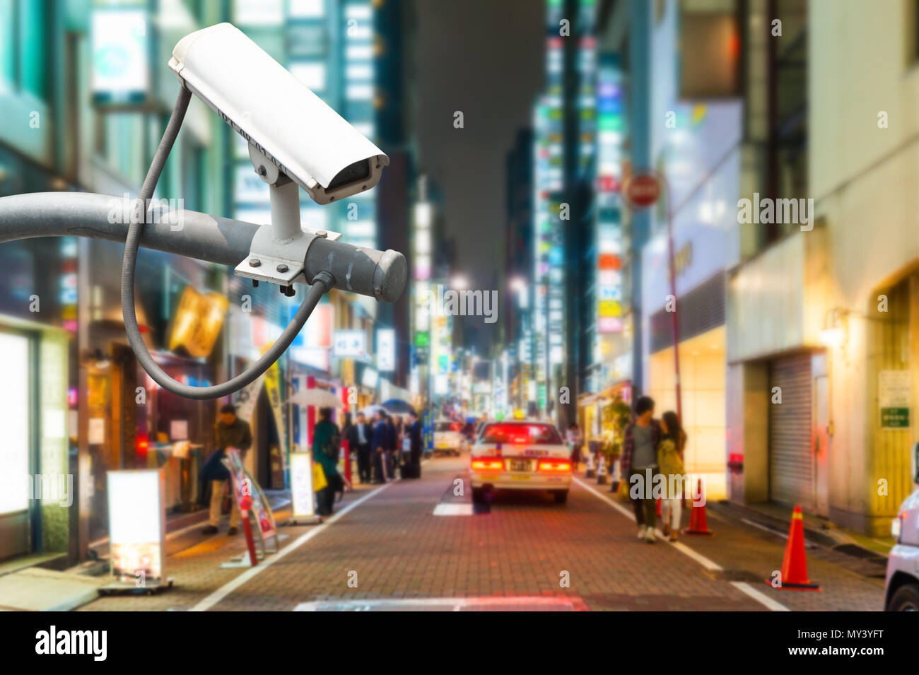 Cctv camera building night hi-res stock photography and images - Alamy