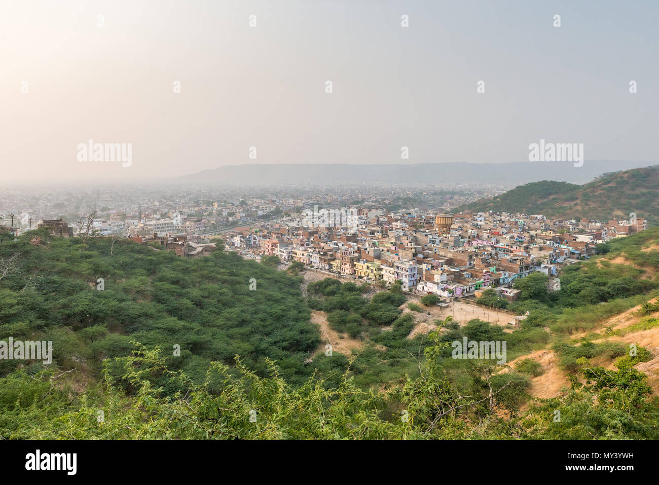 view over the city of jaipur Stock Photo - Alamy