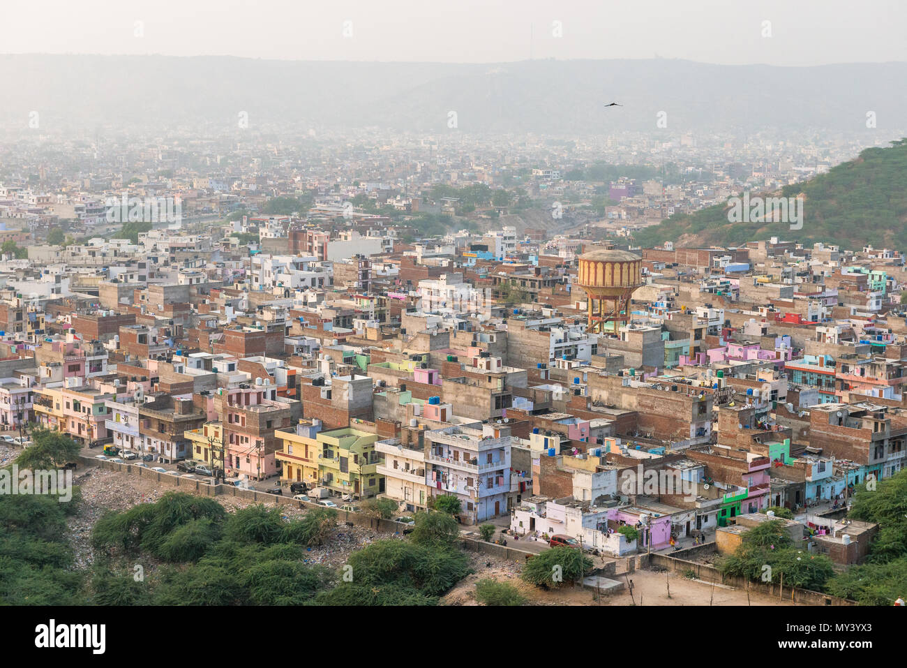view over the city of jaipur Stock Photo - Alamy