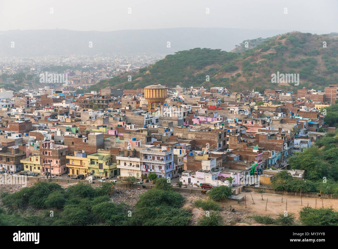 view over the city of jaipur Stock Photo - Alamy