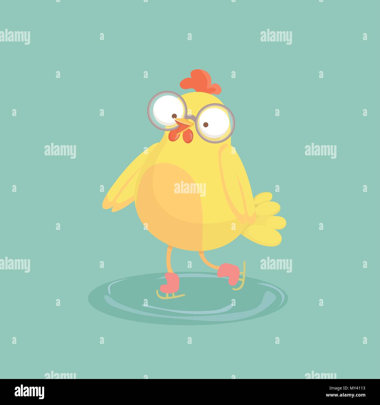 Cute cartoon chicken vector Stock Vector Image & Art - Alamy