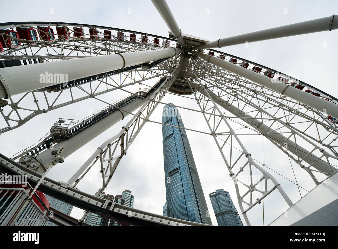 The AIA Observation wheel in Hong Kong Stock Photo - Alamy