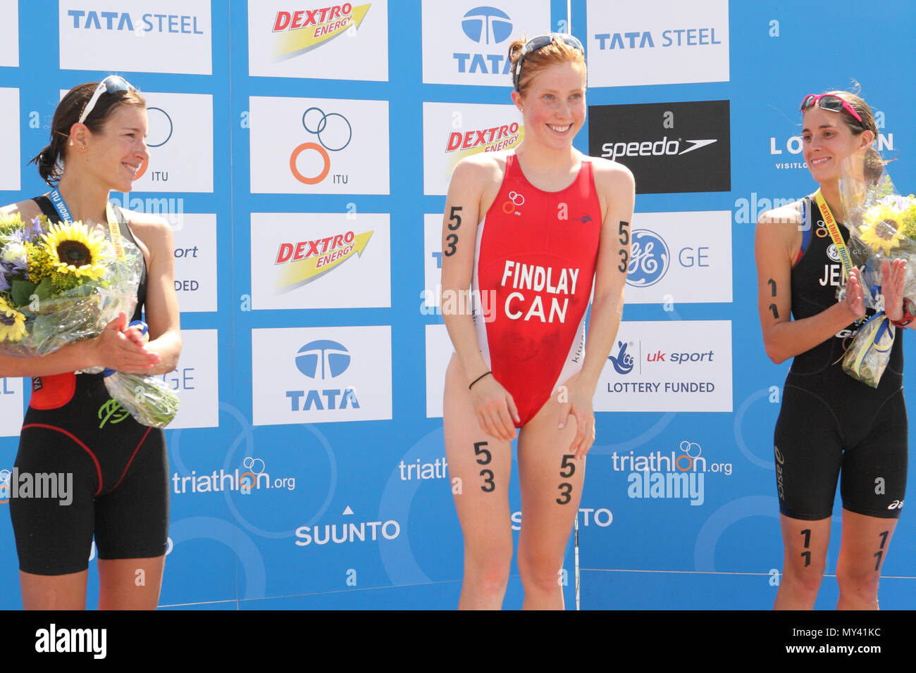 UK - Triathlon - Paul Findlay, Helen Jenkins and Nicola Spirig on the ...