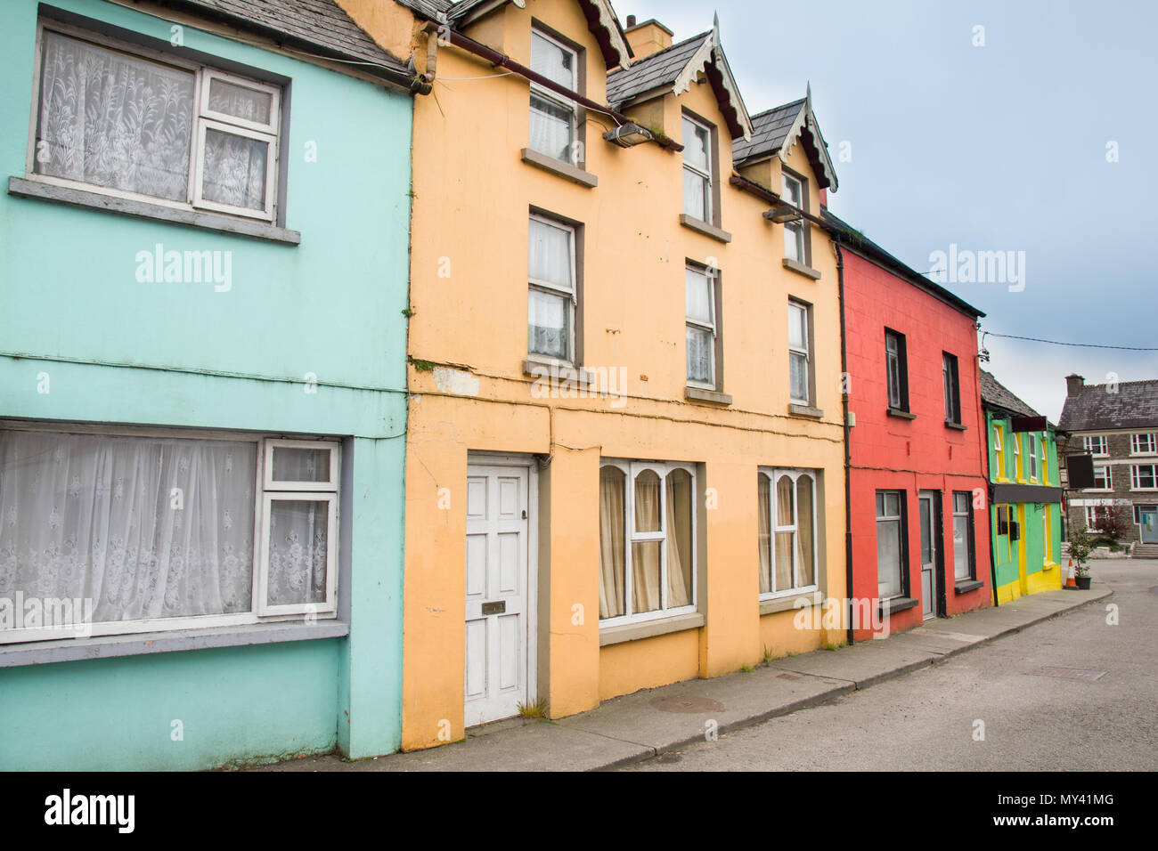 Colorful houses in Kenmare, Ireland Stock Photo - Alamy