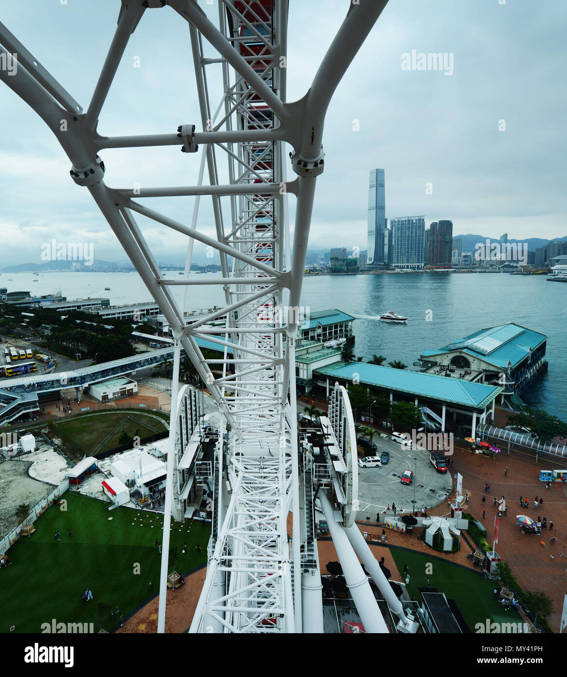 The AIA Observation wheel in Hong Kong Stock Photo - Alamy
