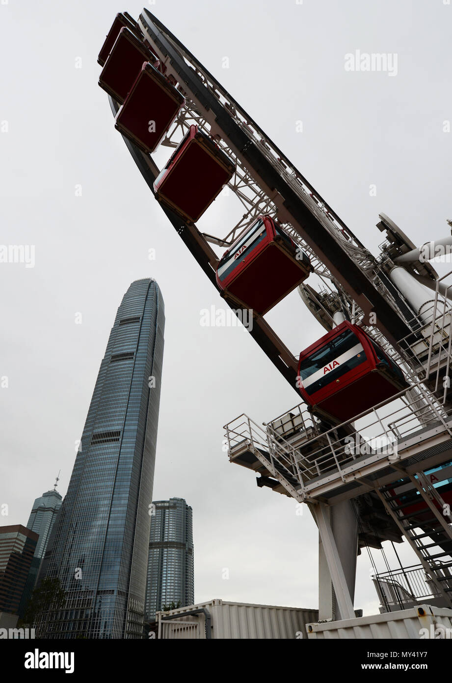 The AIA Observation wheel in Hong Kong Stock Photo - Alamy