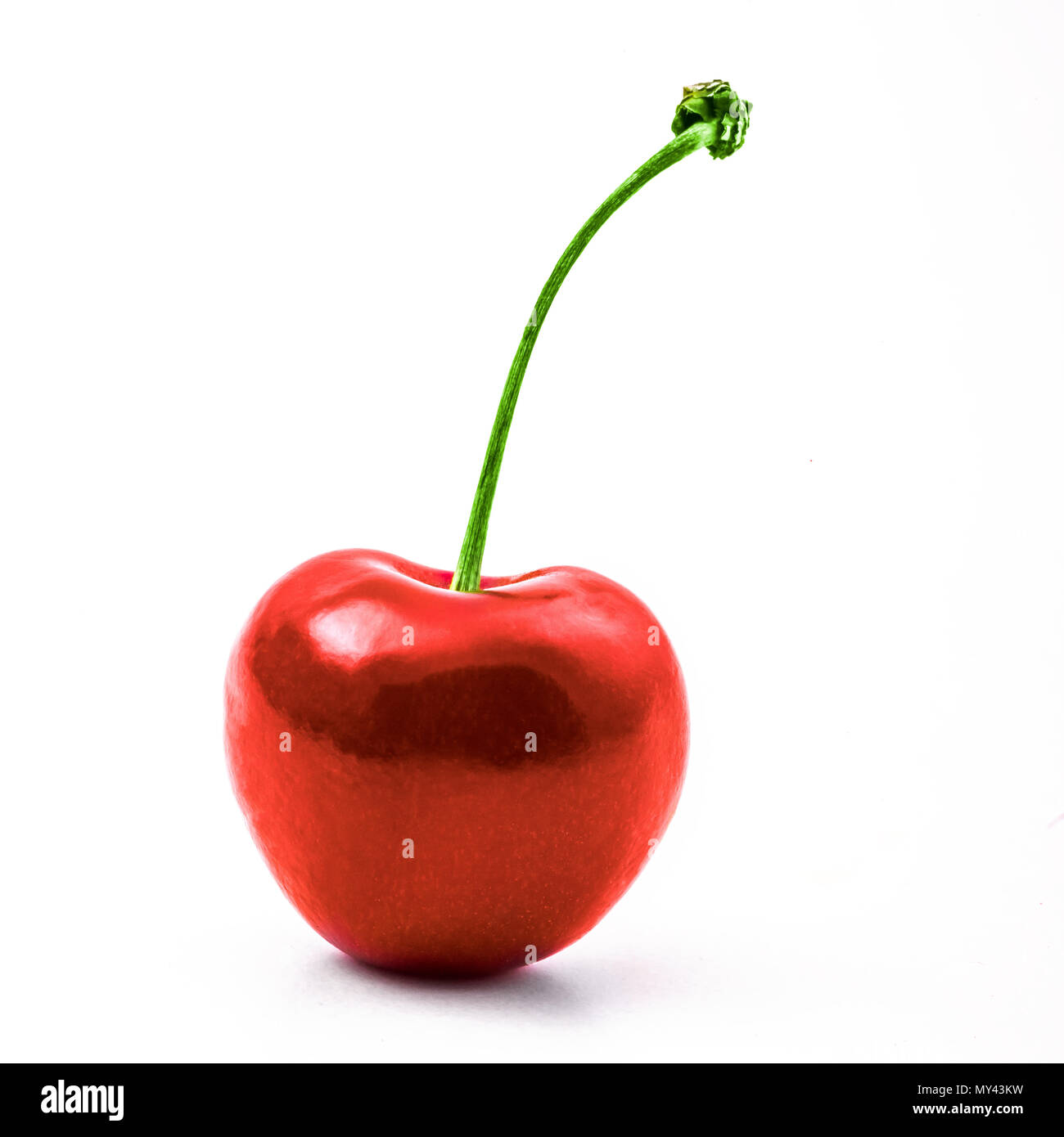 Cherrie isolated on a white background Stock Photo - Alamy