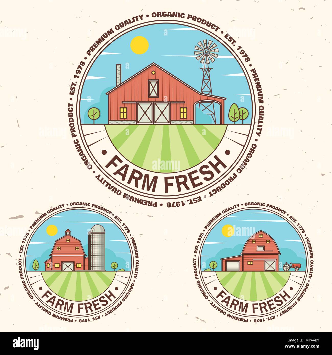 Farmer market vector vectors Stock Vector Images - Alamy