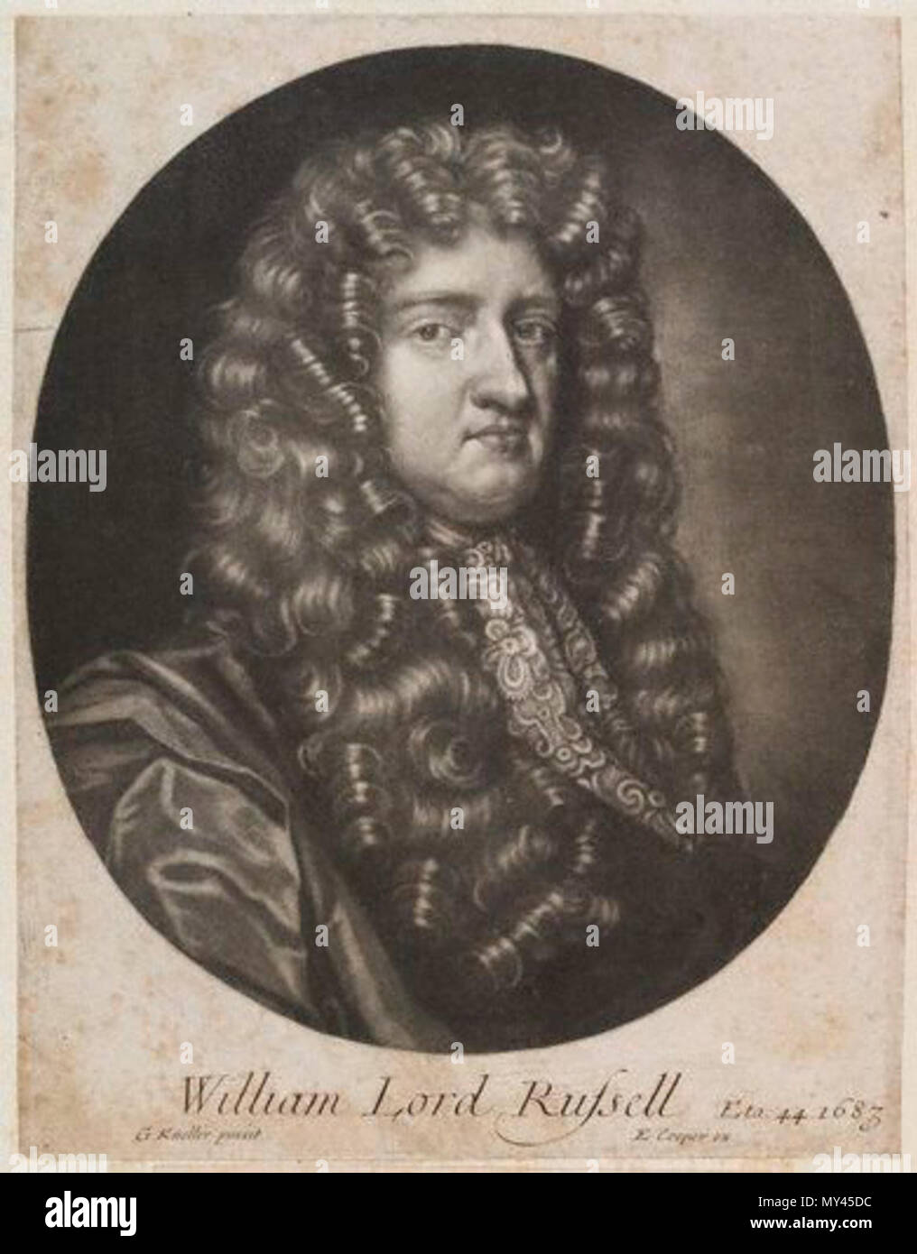 . English: William Russell, Lord Russell (1639-1683) . circa 1683 ...