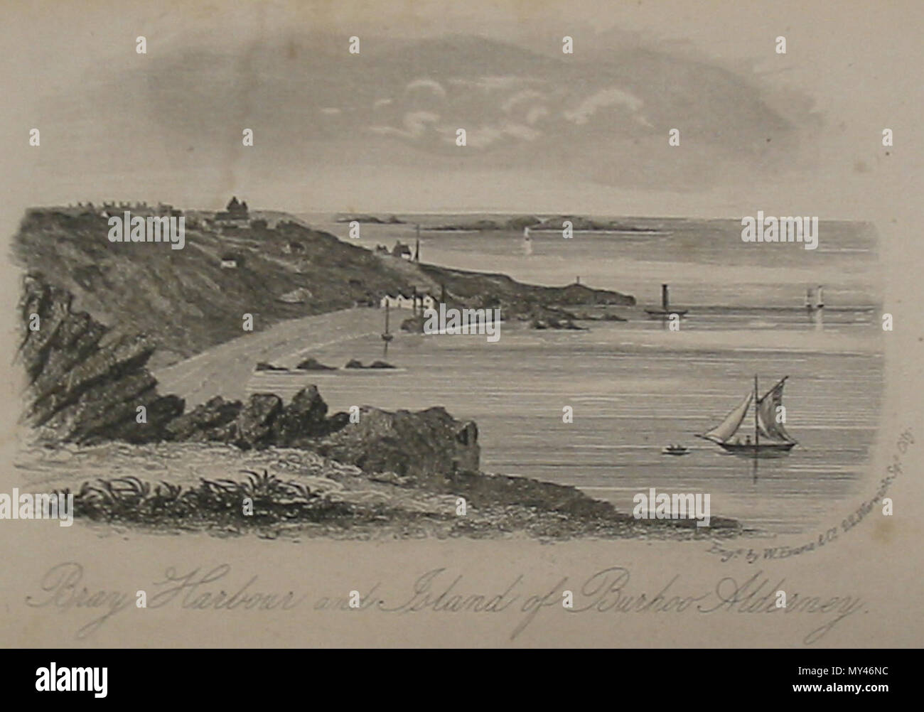 Alderney map 19th century hi-res stock photography and images - Alamy