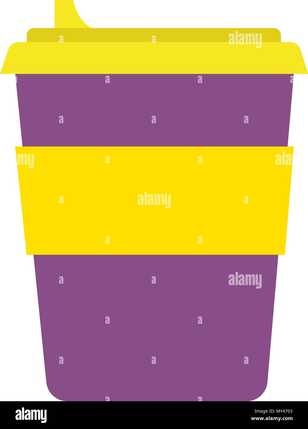 Simple Vector Illustration: Coffee Cup on White Background Stock Vector ...