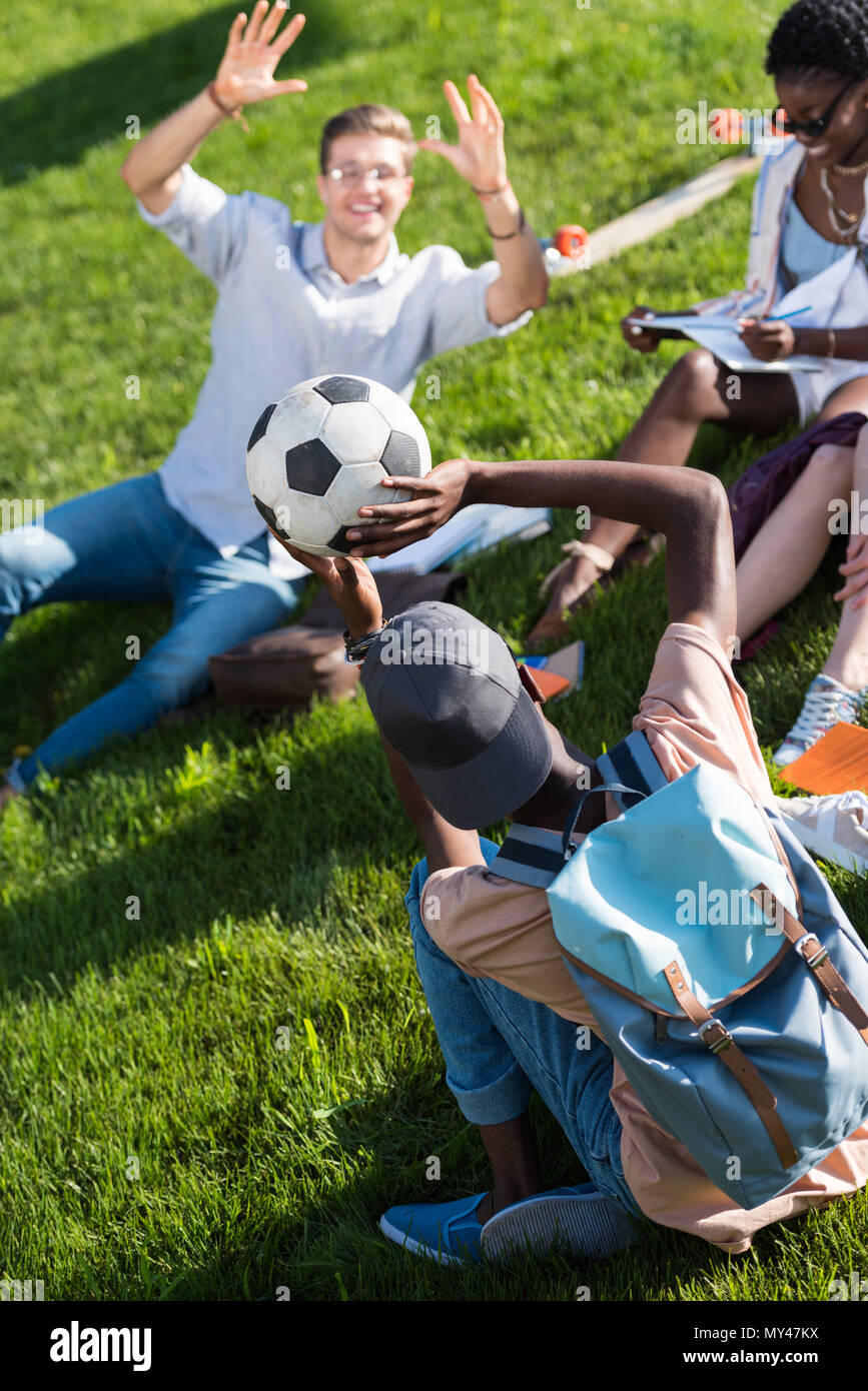 African boys girl soccer hi-res stock photography and images - Alamy