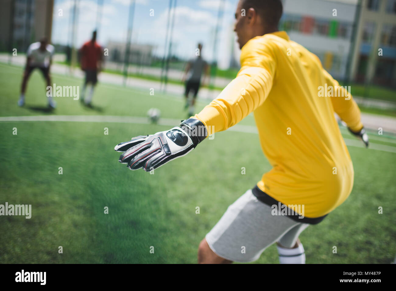Goalkeeper standing hi-res stock photography and images - Alamy