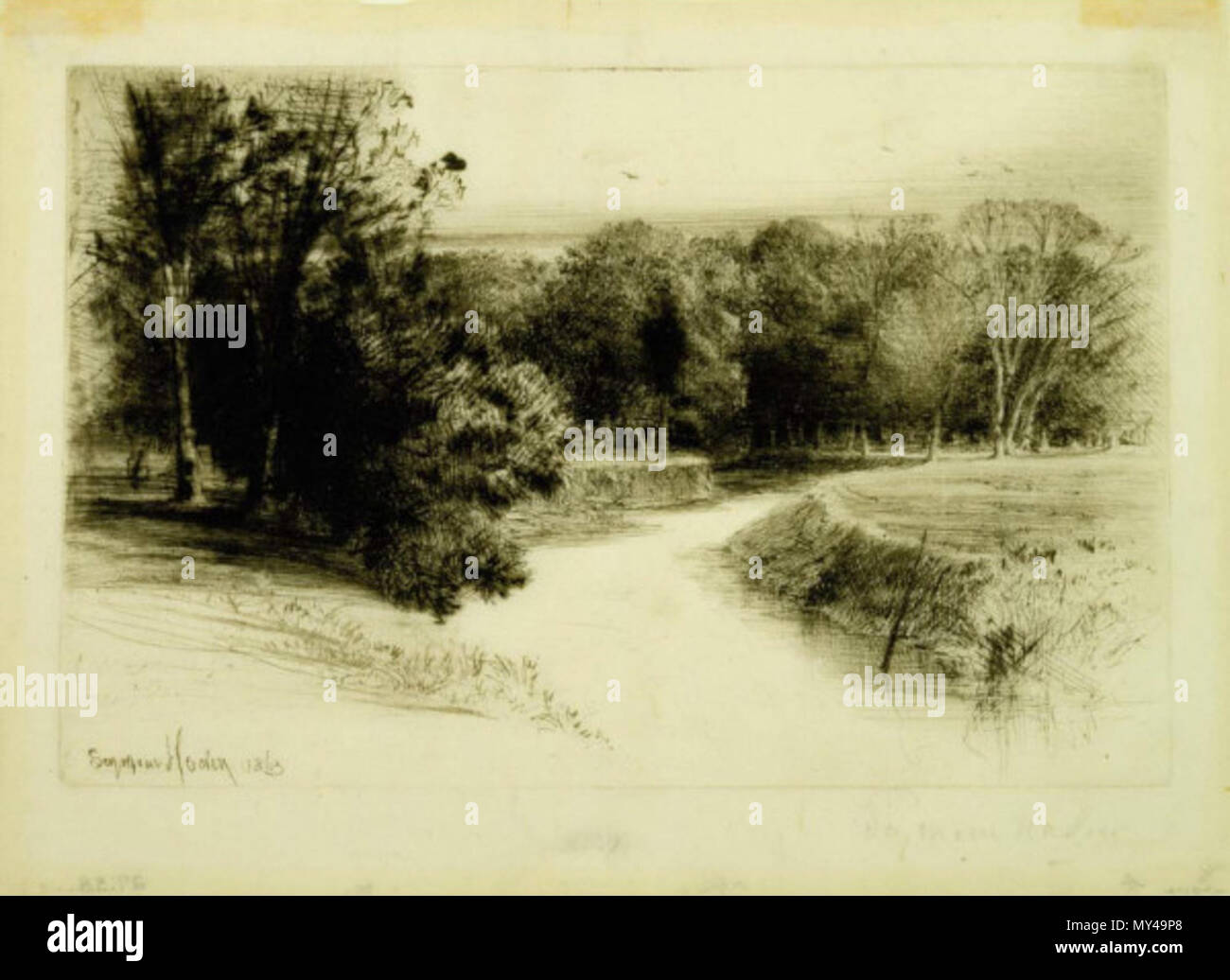 . A Sunset in Ireland. Etching and drypoint, 6 13/16 x 9 7/16 in. (17.3 ...