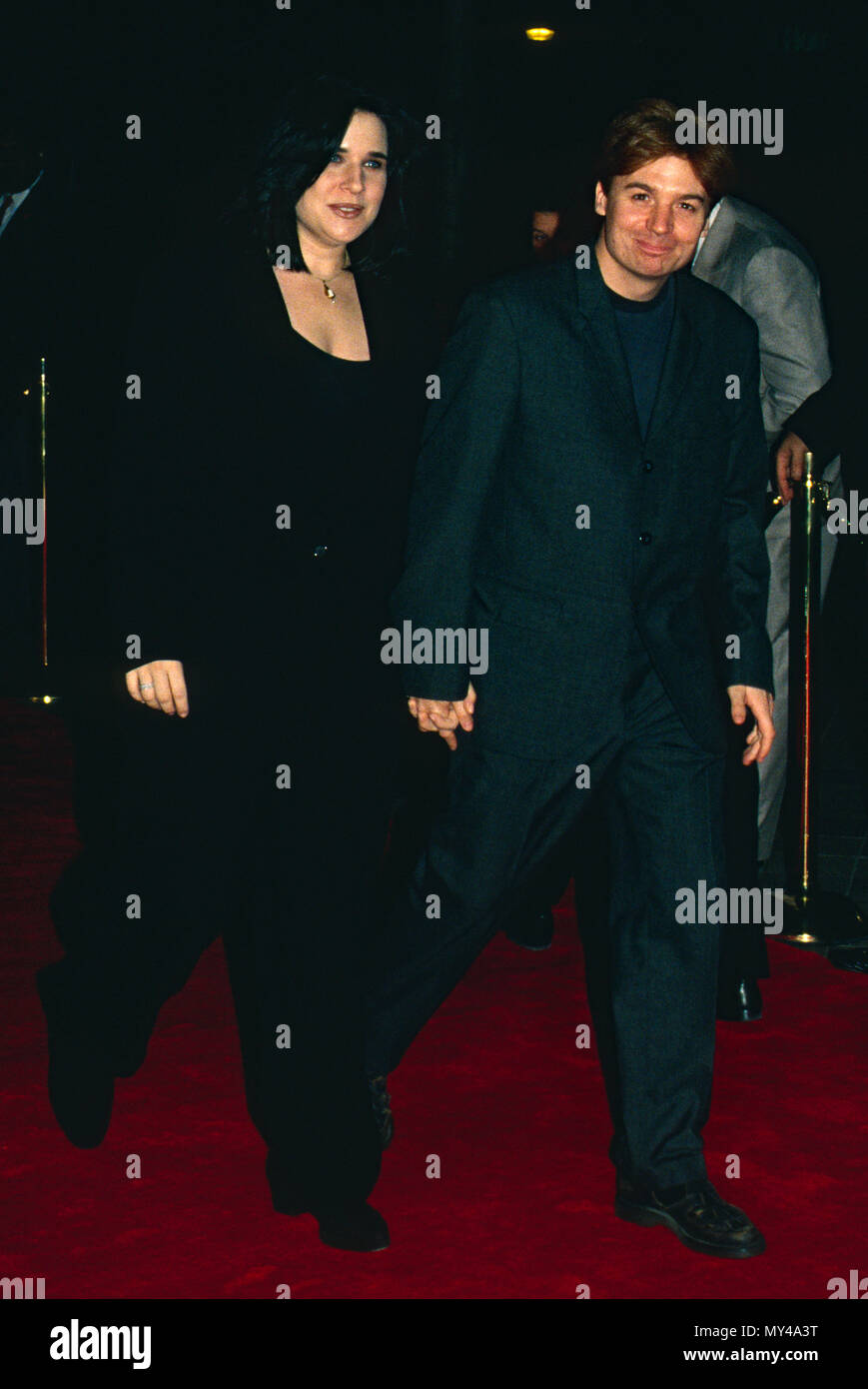 Washington, DC., USA, October 3, 1993 Mike Meyers and his wife Robin ...