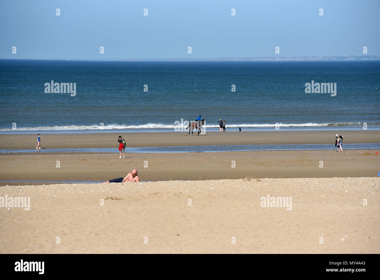 Merville-Franceville-Plage, Calvados, Normandy, France, Europe Stock ...
