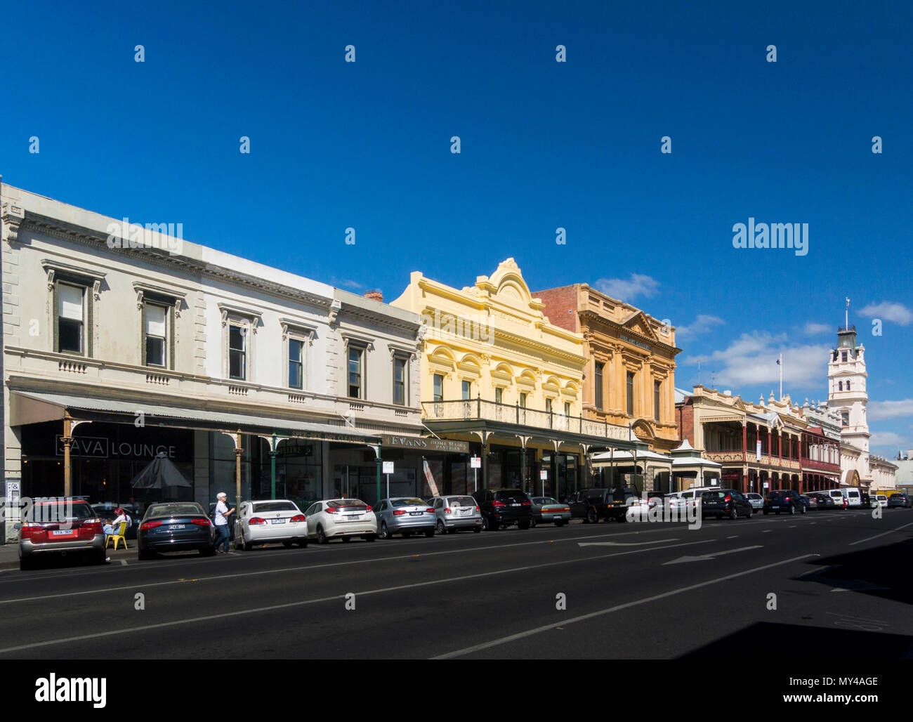 Historic buildings lydiard street ballarat hi-res stock photography and ...