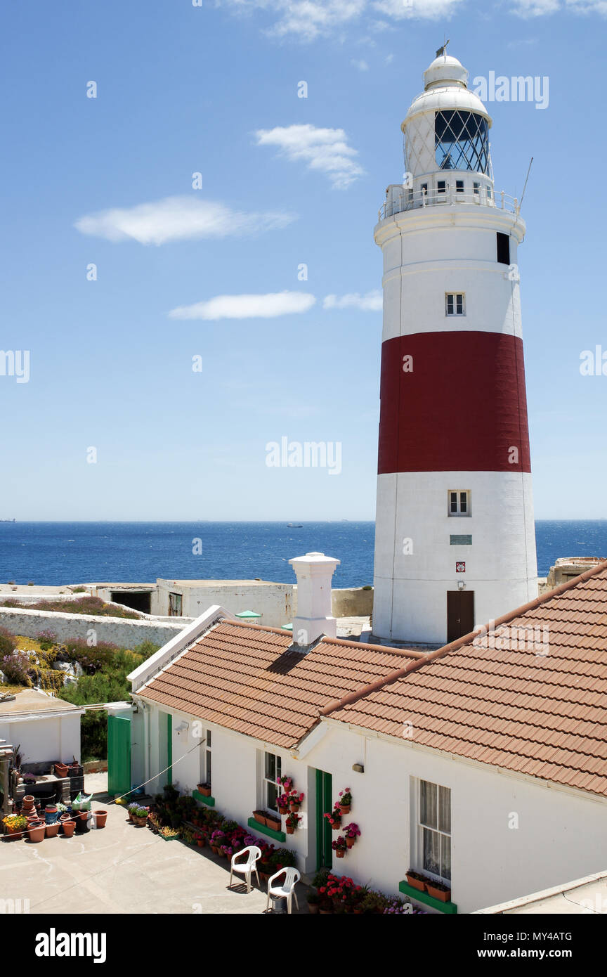Trinity Lighthouse at Europa Point on the southeastern tip of the ...