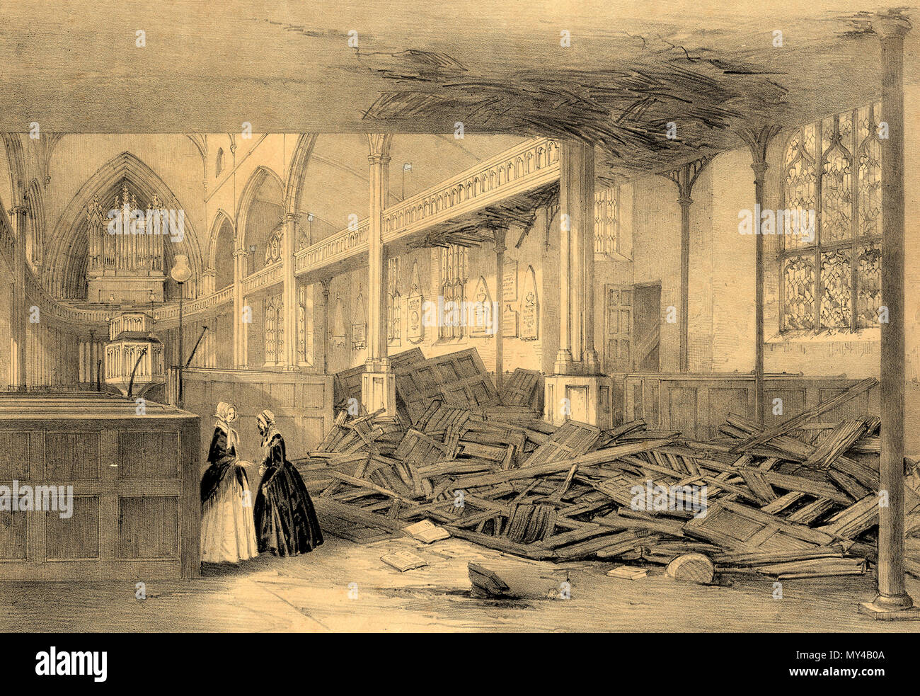 . English: Lithograph by G Rowe in the New Art Gallery Walsall ...