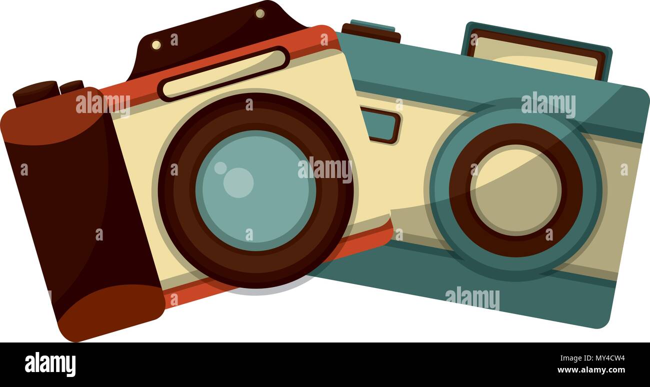 Old fashioned cameras Stock Vector Images - Alamy