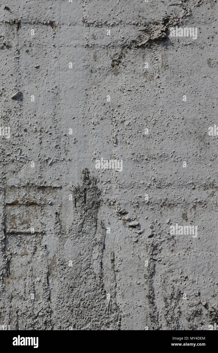 Texture of the old embossed concrete wall in gray color. Background ...