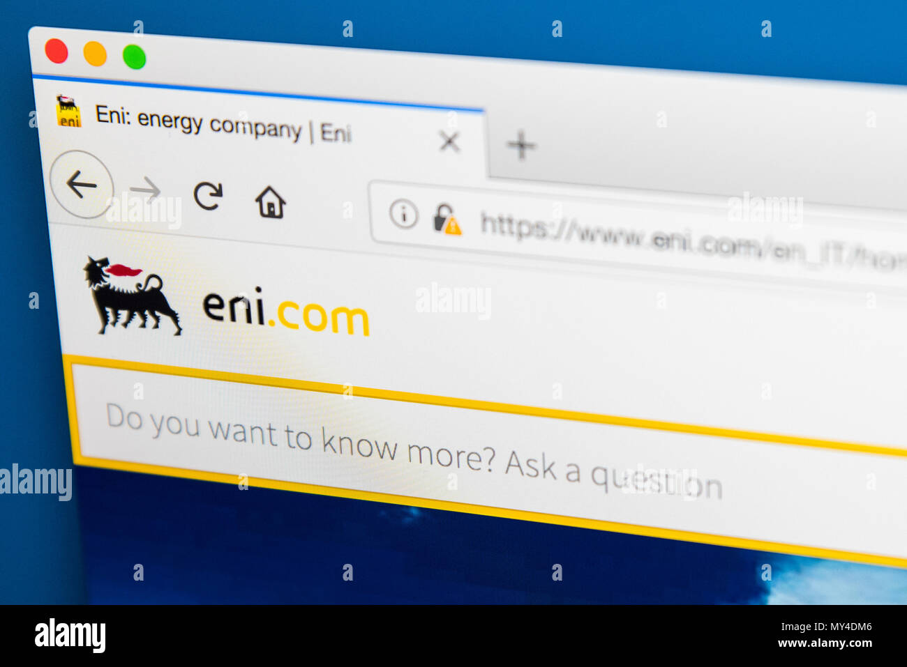 Eni computer hi-res stock photography and images - Alamy