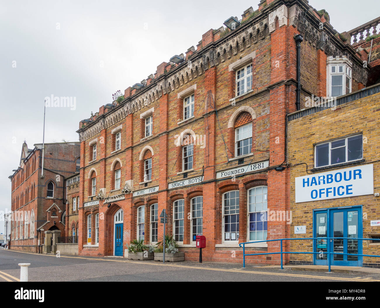 Ramsgate Home for Smack Boys,Sailors Church on Left,Ramsgate Harbour ...