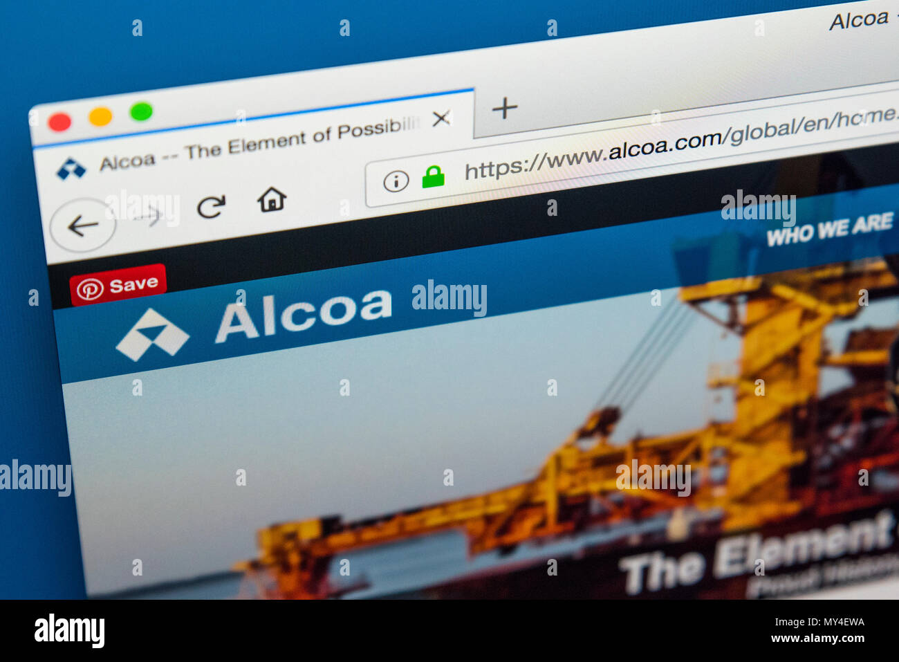 Alcoa logo hi-res stock photography and images - Alamy