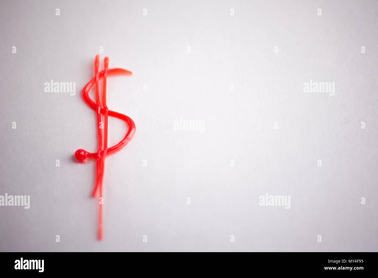 3d red Dollar Sign Stock Photo - Alamy