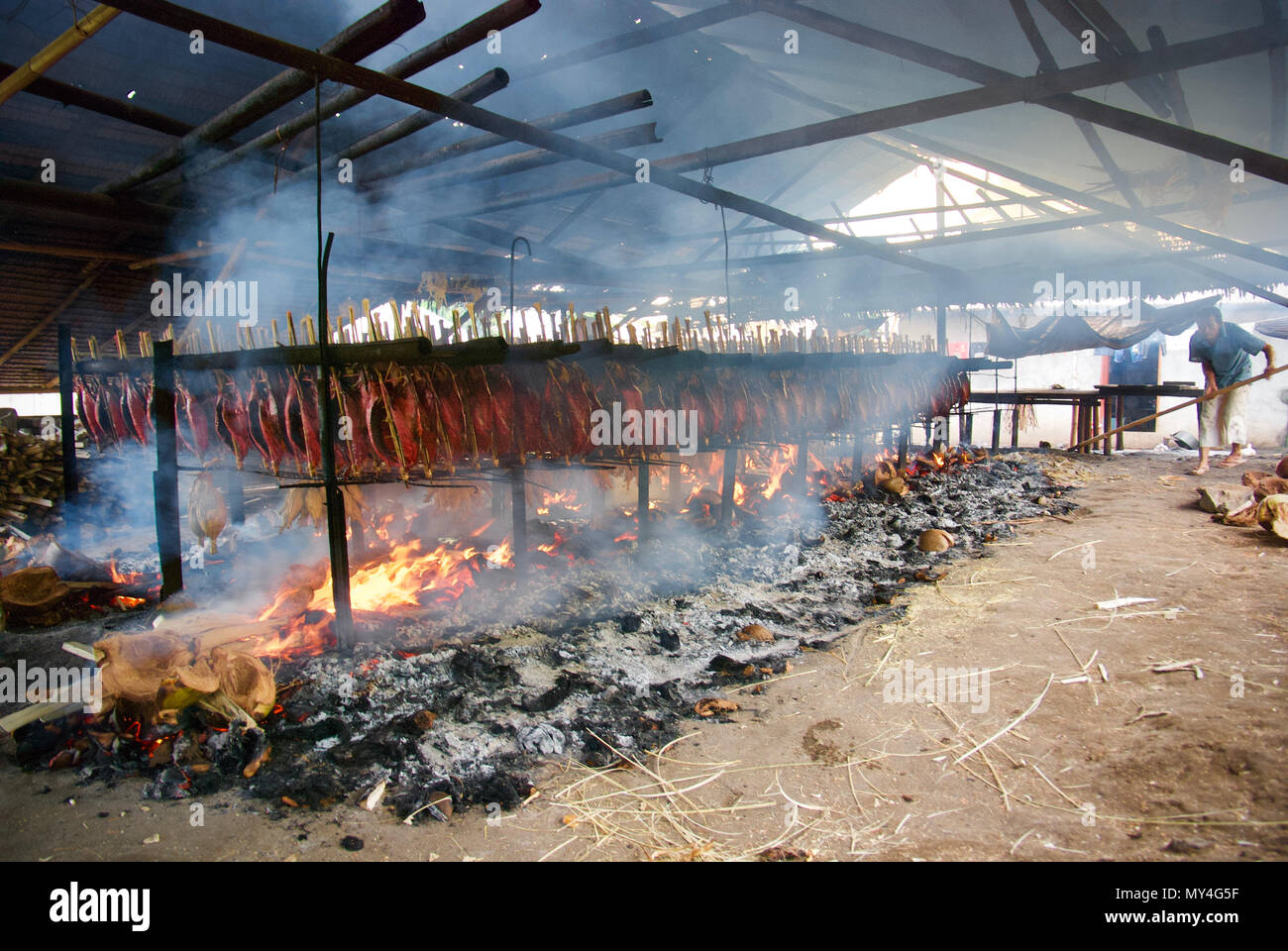 Fish curing process hi-res stock photography and images - Alamy
