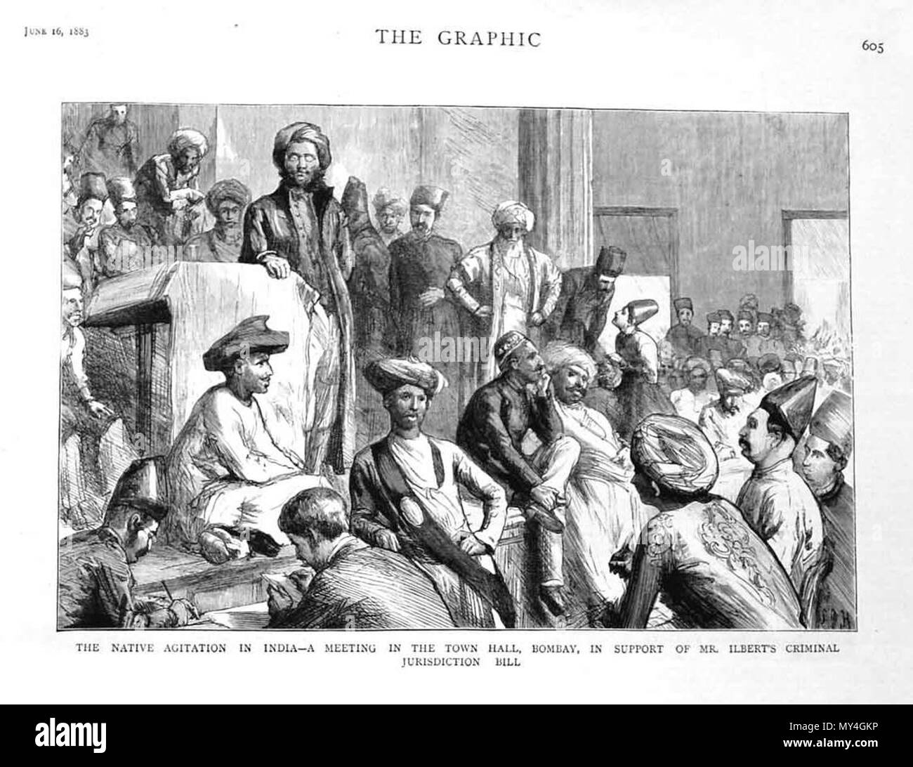 . English: Support for the Ilbert Bill, from The Graphic, 1883 Source ...