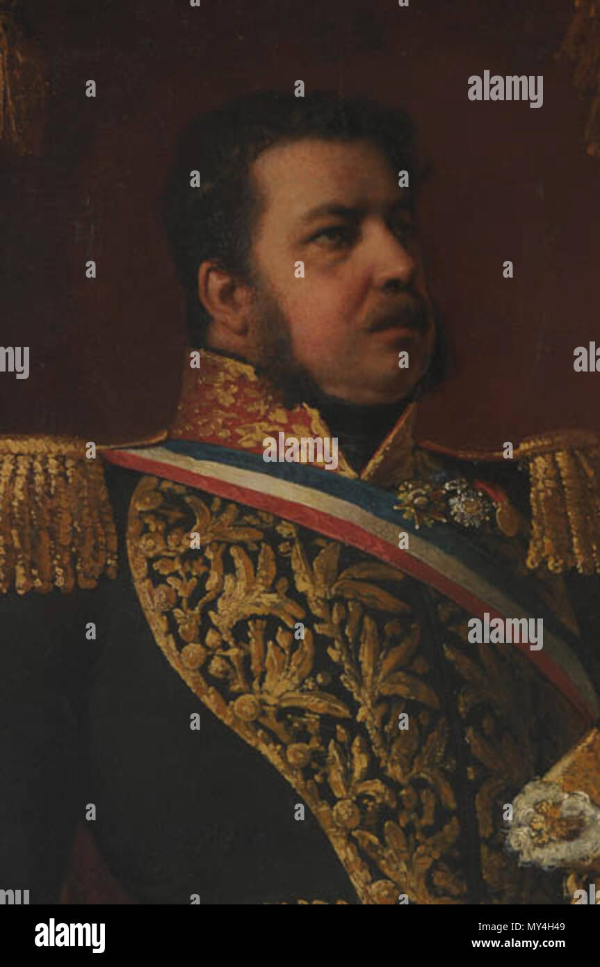 . Retrato del General Manuel Bulnes Prieto . 1843. Raymond Monvoisin ...