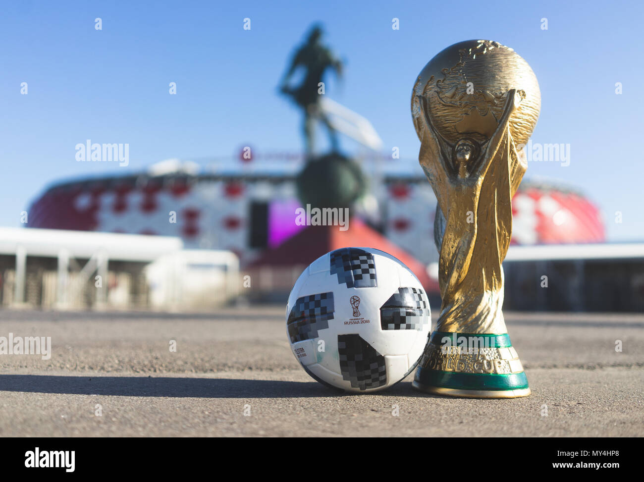 Golden ball world cup award trophy hi-res stock photography and images ...