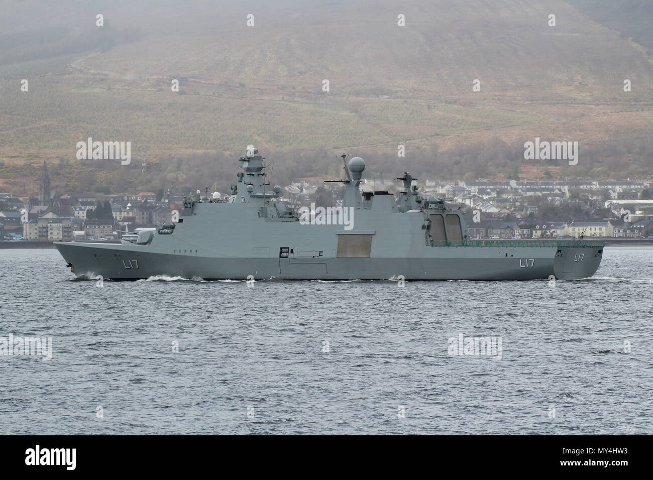 KDM Esbern Snare (L17), an Absalon-class support ship operated by the ...
