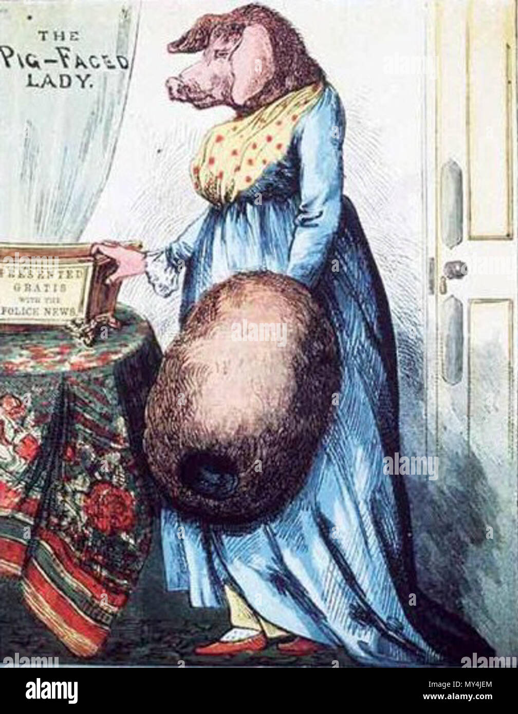 . English: The Pig-faced Lady of Man­chester Square . 7 Jan­u­ary 1882 ...