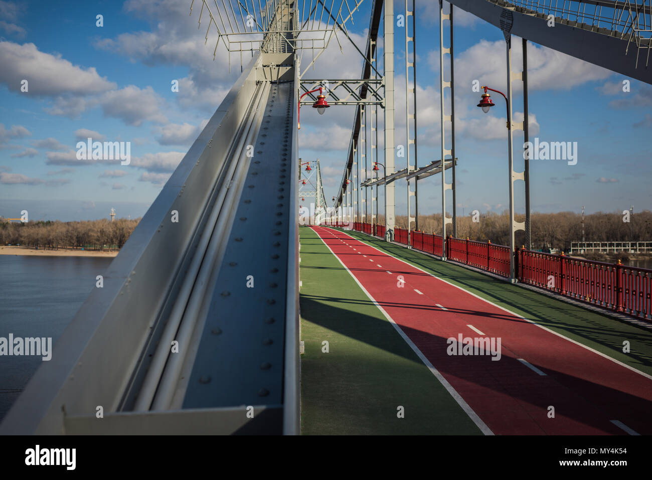 Empty pedestrian bridge hi-res stock photography and images - Alamy