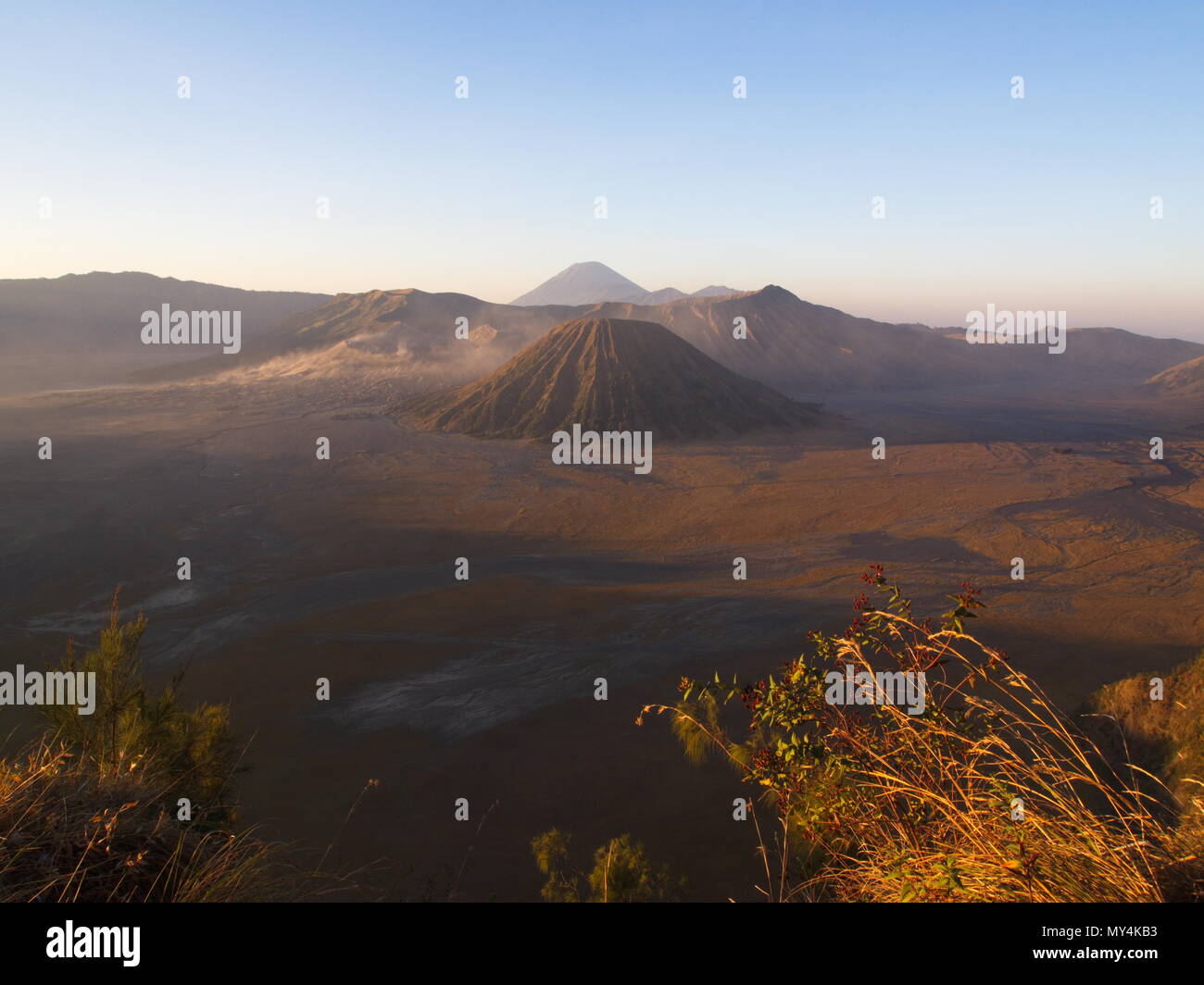Mount Bromo volcano, the Amazing view of Bromo Mountain located in ...