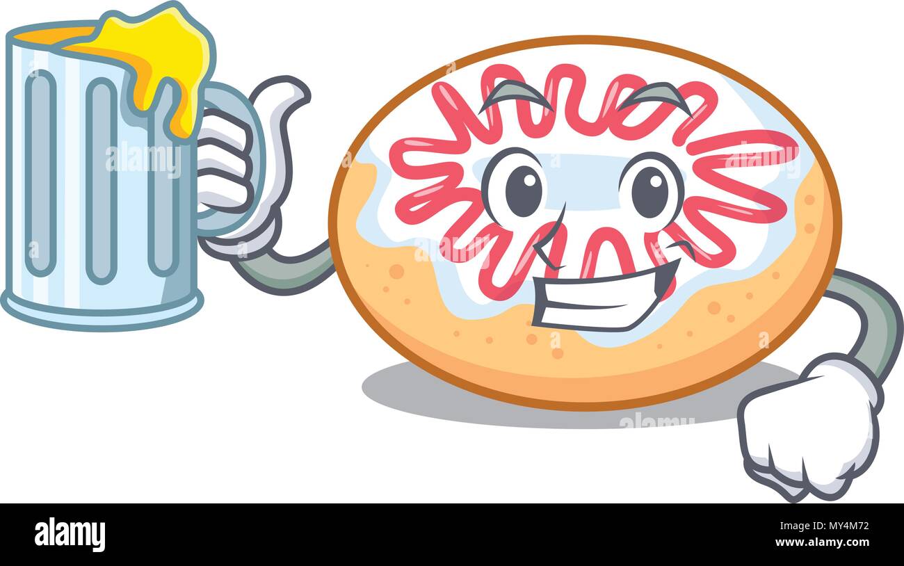 With juice jelly donut mascot cartoon Stock Vector Image & Art - Alamy