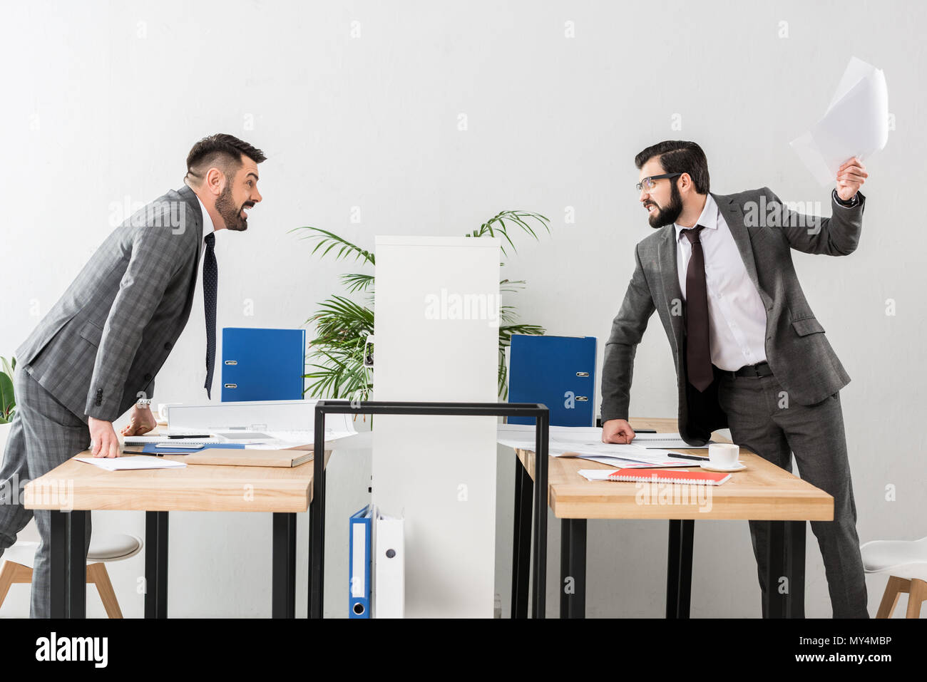 Angry businessmen hi-res stock photography and images - Alamy