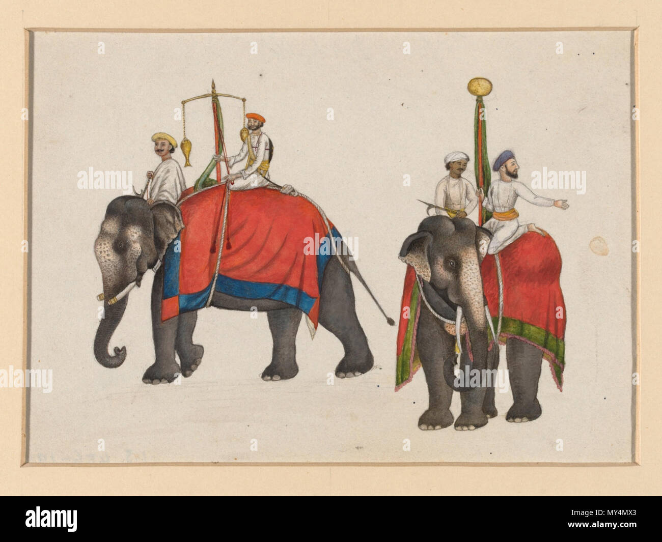 . English: One of six figures from the Mughal emperor's ceremonial ...