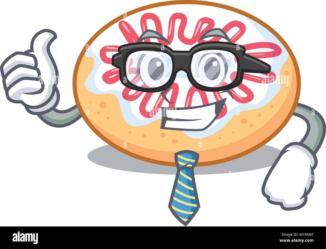 Businessman jelly donut character cartoon Stock Vector Image & Art - Alamy